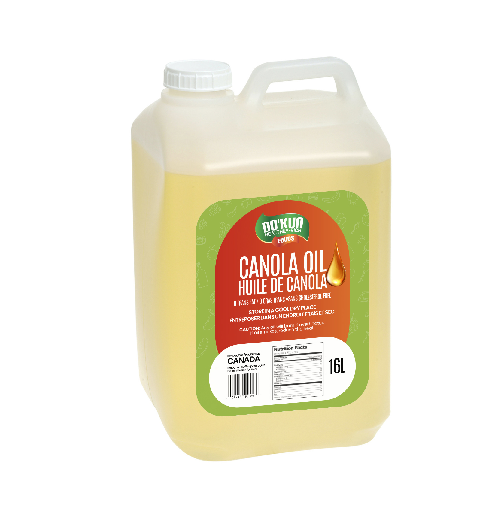 Canola Oil 16L | Do’kun Healthily-Rich Foods Corp